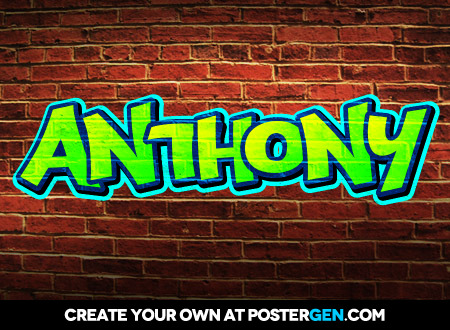 Anthony - Graffiti Creator - PosterGen.com