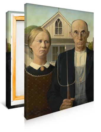 Grant Wood - American Gothic Print - Art Posters - Posters - PosterGen.com