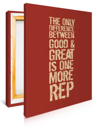 One More Rep Print - Fitness Posters - Posters - PosterGen.com