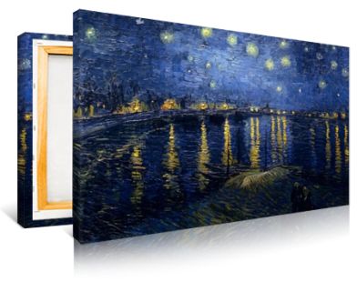Vincent van Gogh - Starry Night Over the Rhone Print - Art Posters ...
